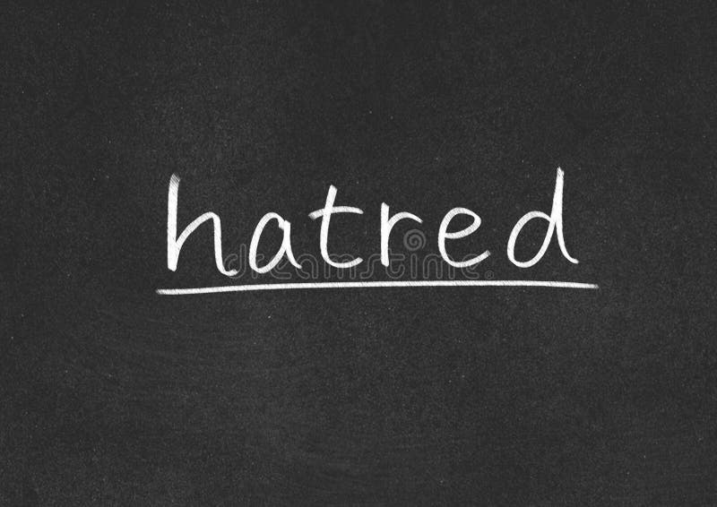 Hatred stock illustration. Illustration of chalkboard - 196809645