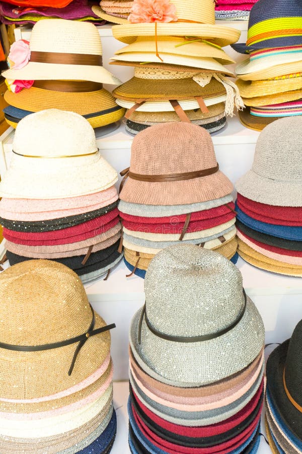 Hats in a Hat Store in Beijing China Stock Image - Image of fedora ...