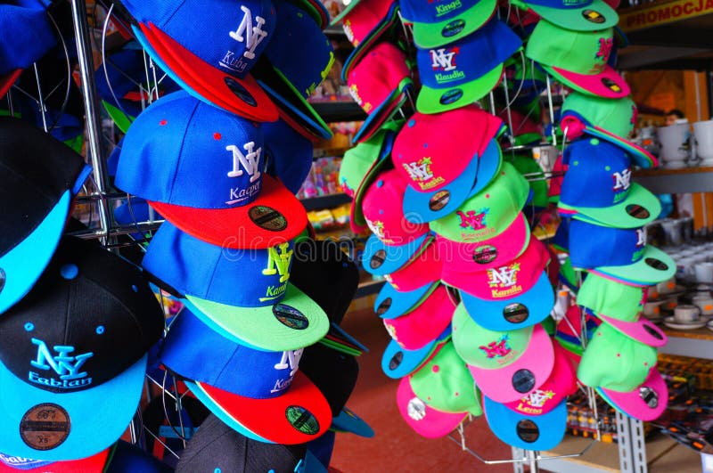 Hats for sale editorial image. Image of store, caps, variation - 58859785