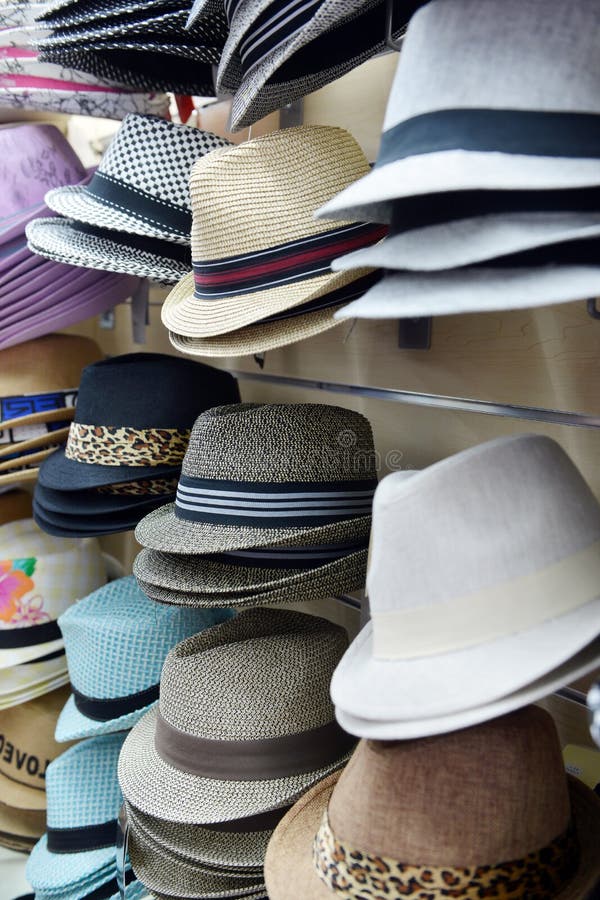 Hats showcase stock image. Image of accessory, clothing - 32625889