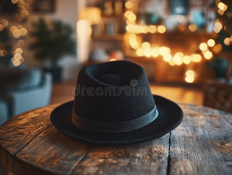 Hats on table stock image. Image of holiday, chic, hats - 366568243