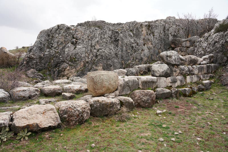 Hattusa Ancient City in Corum, Turkiye Stock Image - Image of ruin ...