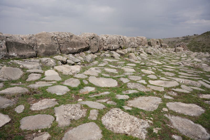 Hattusa Ancient City in Corum, Turkiye Stock Image - Image of hattusha ...