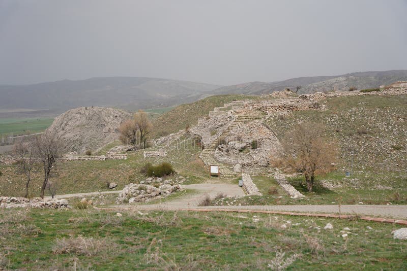 Hattusa Ancient City in Corum, Turkiye Stock Image - Image of ruin ...
