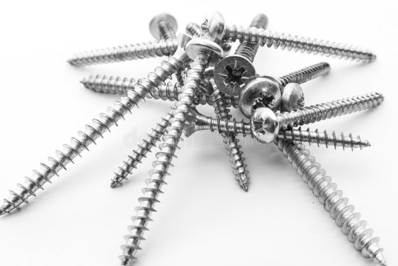 Haufen der Schrauben stockfoto. Bild von haufen, metallisch - 26991306