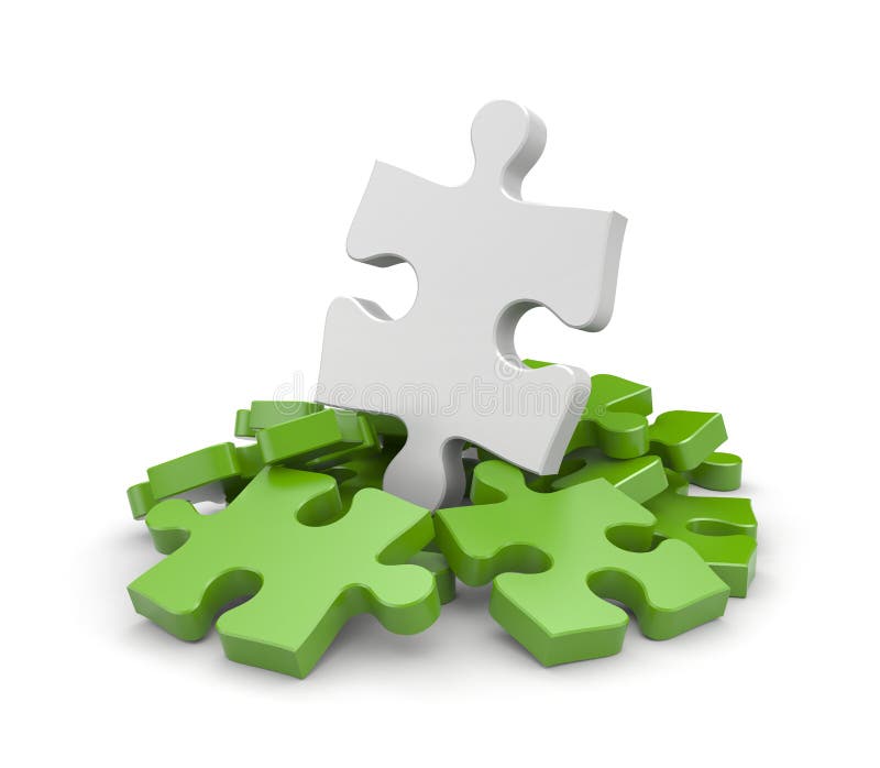 Puzzlen stock abbildung. Illustration von befestigung - 24834868