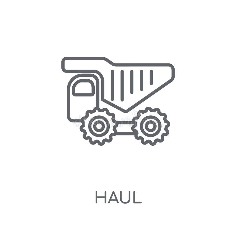 Haul Linear Icon. Modern Outline Haul Logo Concept on White Back Stock ...