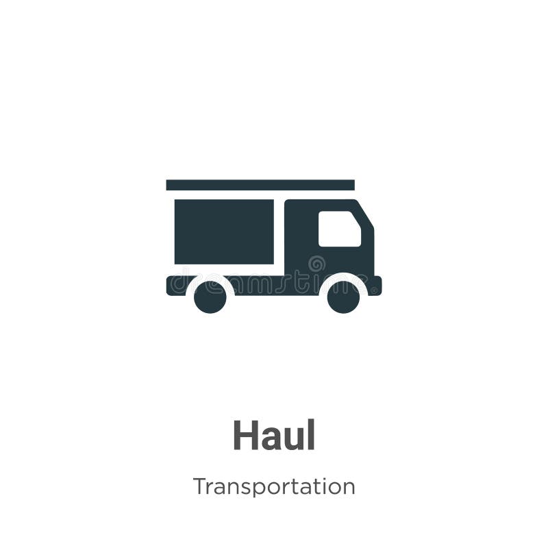 Haul Icon on Black Background for Graphic and Web Design, Modern Simple ...