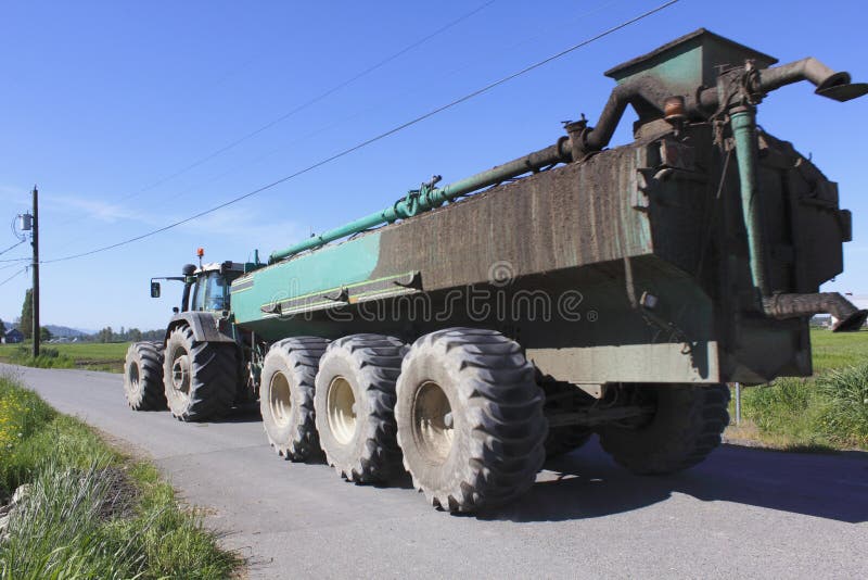 Hauling Manure Fertilizer stock image. Image of spreader - 27488797