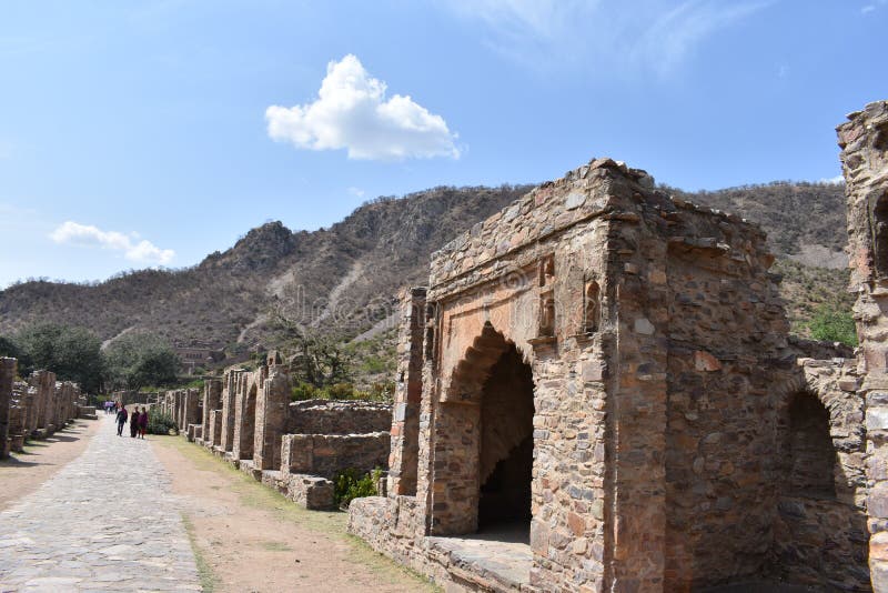 Map of Bhangarh Fort Rajasthan Editorial Photography - Image of ...
