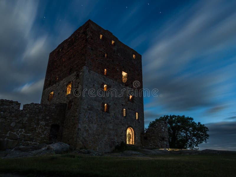 Haunted Castle stock photo. Image of dark, evening, halloween - 33661042