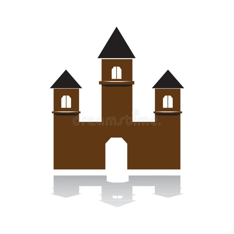 Haunted Castle. Vector Illustration Decorative Design Stock Vector ...