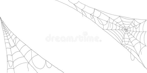 Corner Spider Web Clipart Stock Illustrations – 728 Corner Spider Web ...