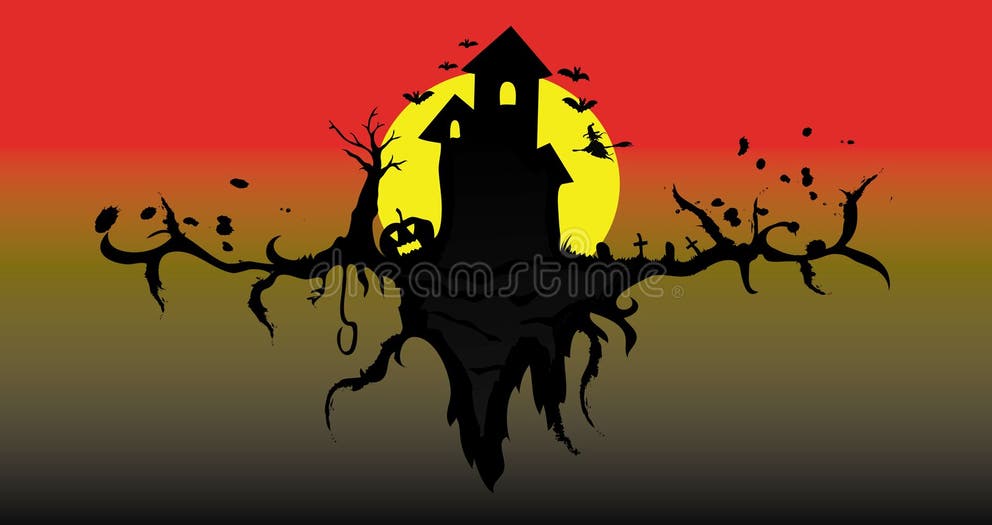 Red Haunted House Stock Illustrations – 1,956 Red Haunted House Stock ...