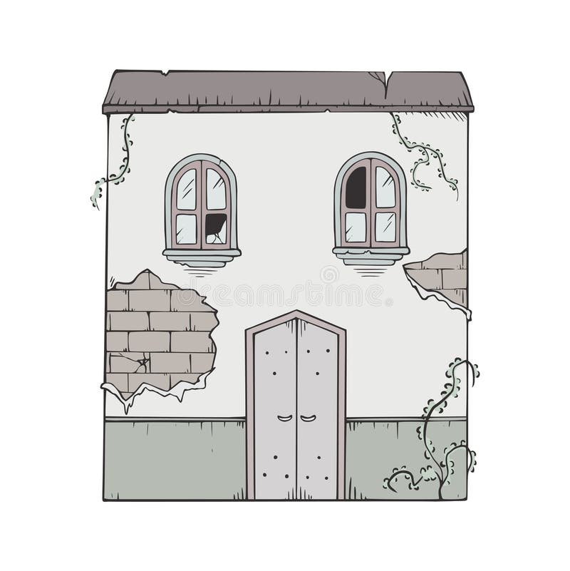 Haunted house draw stock vector. Illustration of travel - 337830784