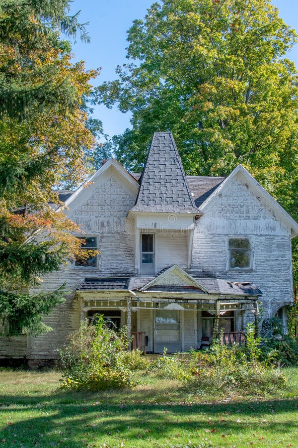 The Haunted House in the Neighborhood Stock Image - Image of house ...