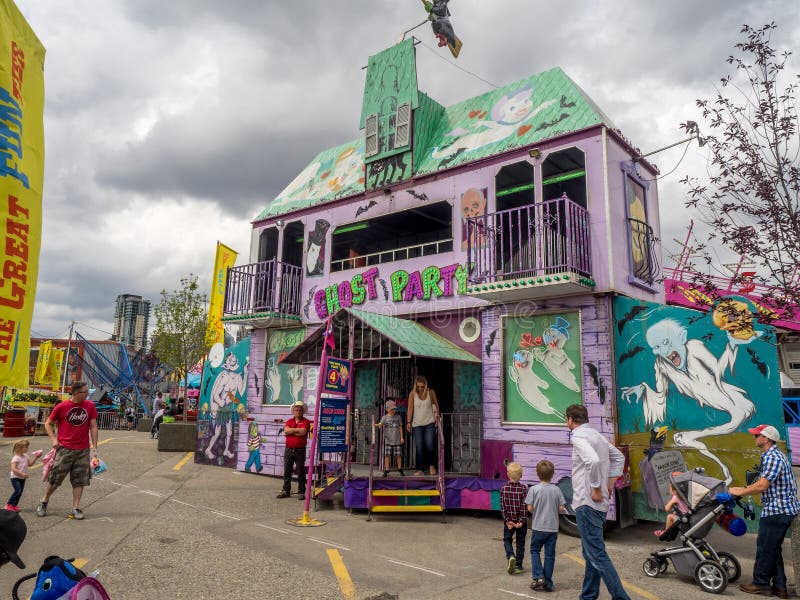 Haunted House Ride, Calgary Stampede Editorial Photo - Image of snacks ...