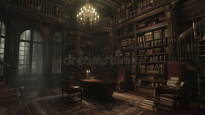 Haunted Manor Library House Stock Illustrations – 8 Haunted Manor ...