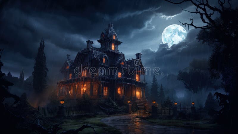 Haunted Setting Stock Illustrations – 822 Haunted Setting Stock ...