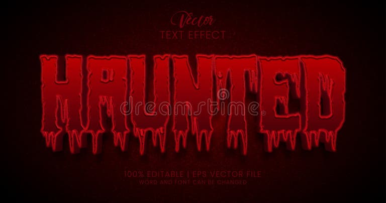 Horror Text Effects Stock Illustrations – 518 Horror Text Effects Stock ...