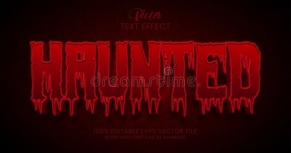 Horror Text Effects Stock Illustrations – 518 Horror Text Effects Stock ...