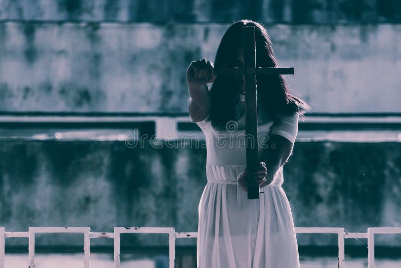 Haunted Woman stock photo. Image of dark, haunted, fear - 84603906