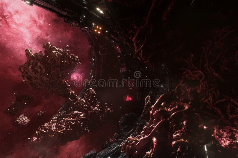 A Haunting 3D Background of a Derelict Spaceship Drifting in Deep Space ...