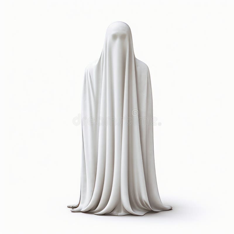 Minimal Ghost Figure on White Background - Inspired by Fatima Ronquillo ...