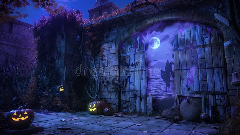 Haunting Halloween Projector Displaying Animated Scenes in Eerie ...