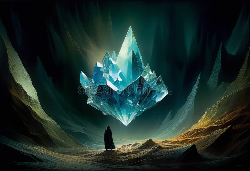 A Haunting Portrait of the Enigmatic Crystal Crawler Stock Illustration ...