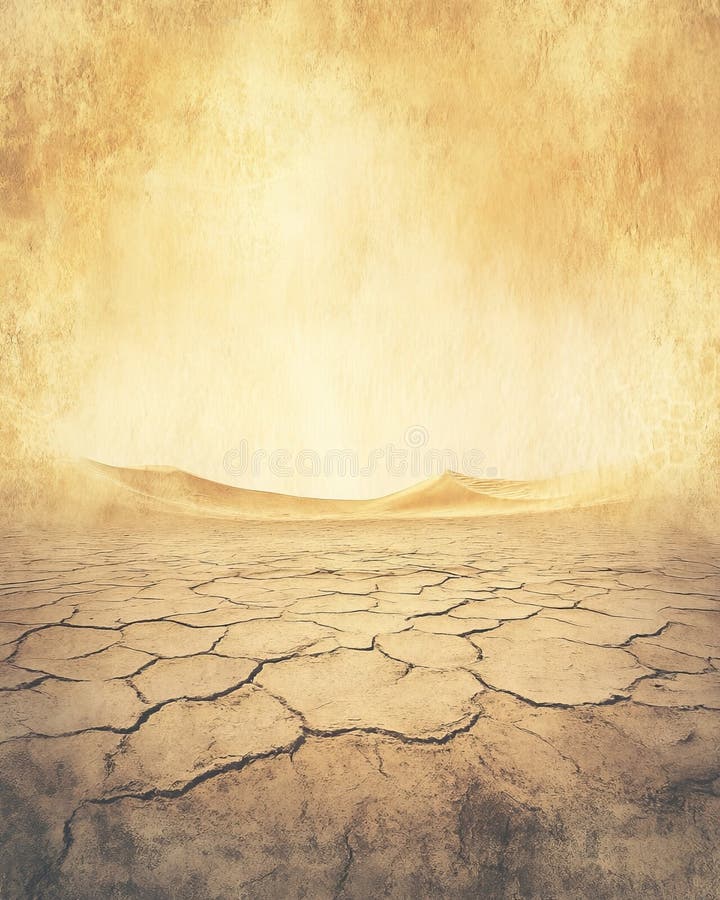 Endless Sunscorched Sand Dune Under Unbearable Heat Stock Illustration ...