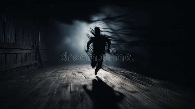 Haunting Shadows: a Dark and Twisted Portrait of a Running Shadow ...