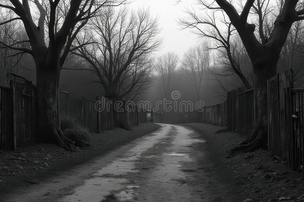 Haunting Shadows and Sinister Atmosphere Stock Illustration ...