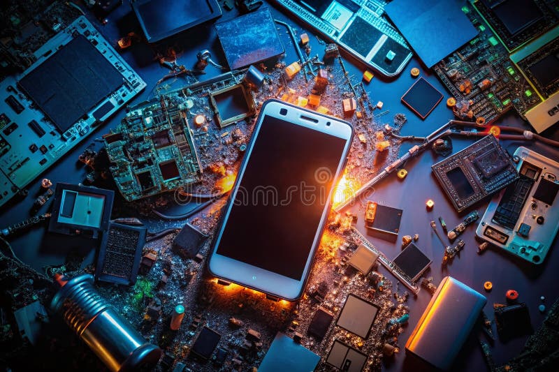 Shattered Screen Disassembled Devices Exploring the Fragility and ...