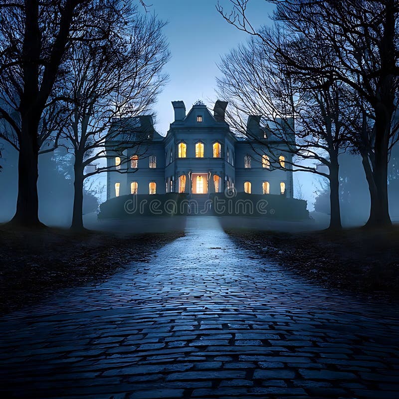 Haunting Spooky and Eerie Background Set. Stock Image - Image of ...