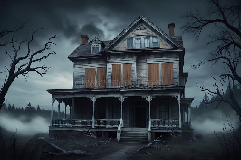 Haunting Spooky and Eerie Background Set. Stock Image - Image of ...