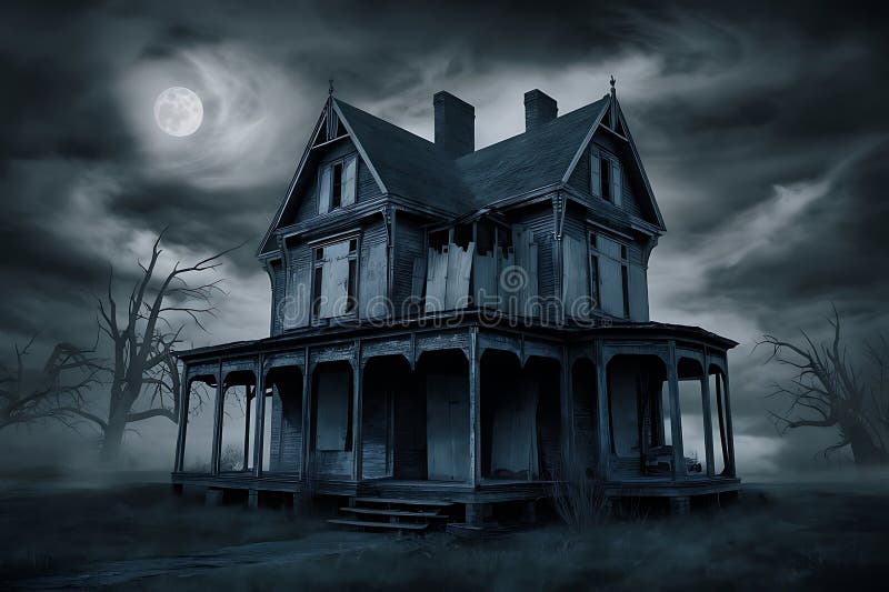 Haunting Spooky and Eerie Background Set. Stock Image - Image of ...