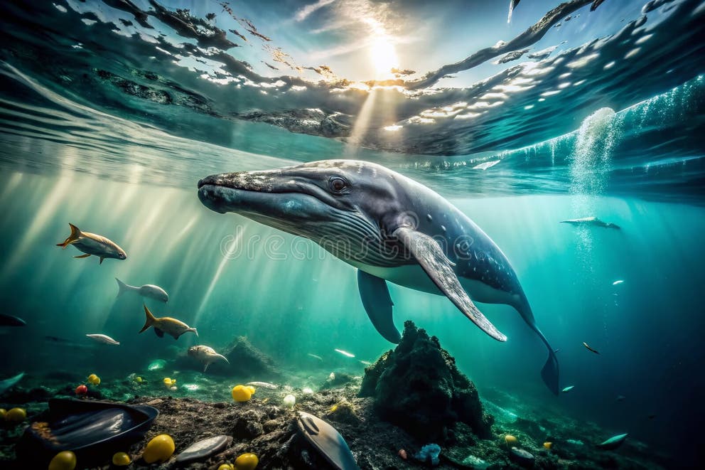 Tragic Encounter Entangled Whale in DeepSea Plastic Debris a Cryptic ...