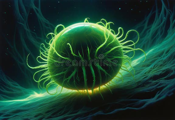 A Hauntingly Mesmerizing Horror Mesmeric Pulsar Pod Stock Illustration ...