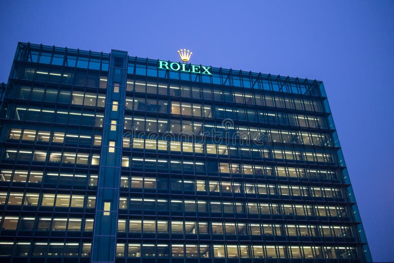 Hauptsitze Rolexs SA in Genf Redaktionelles Stockbild - Bild von ...