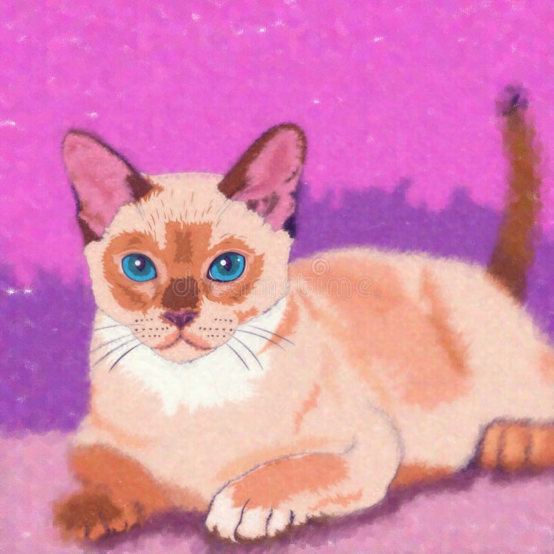 Haus Cat Illustration stock abbildung. Illustration von inländisch ...