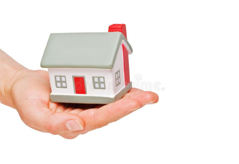Haus in der Hand stockbild. Bild von hand, mittel, konstruieren - 16719529