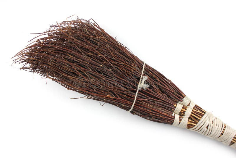 Haus machte Besen, Besen stockfoto. Bild von einzeln - 49457178