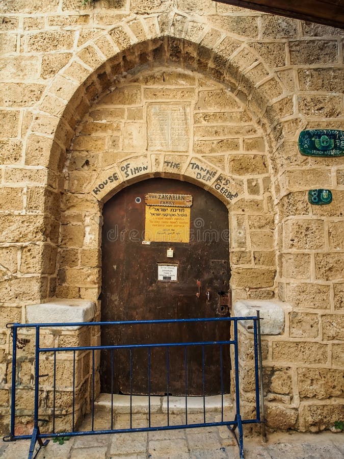 Haus Von Simon Der Gerber in Altem Jaffa, Israel Redaktionelles ...