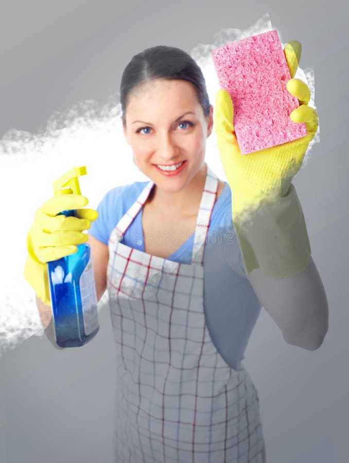 Hausfrau stockbild. Bild von haupt, menschlich, putzfrau - 31666077