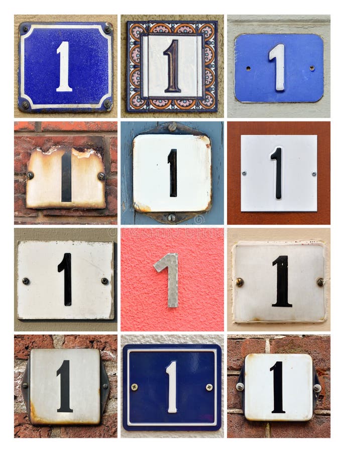 Hausnummern 1 bis 100 stockbild. Bild von blau, häuser - 31381635