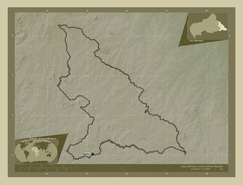 Haut-Mbomou, Central African Republic. Wiki. Labelled Points of Cities ...