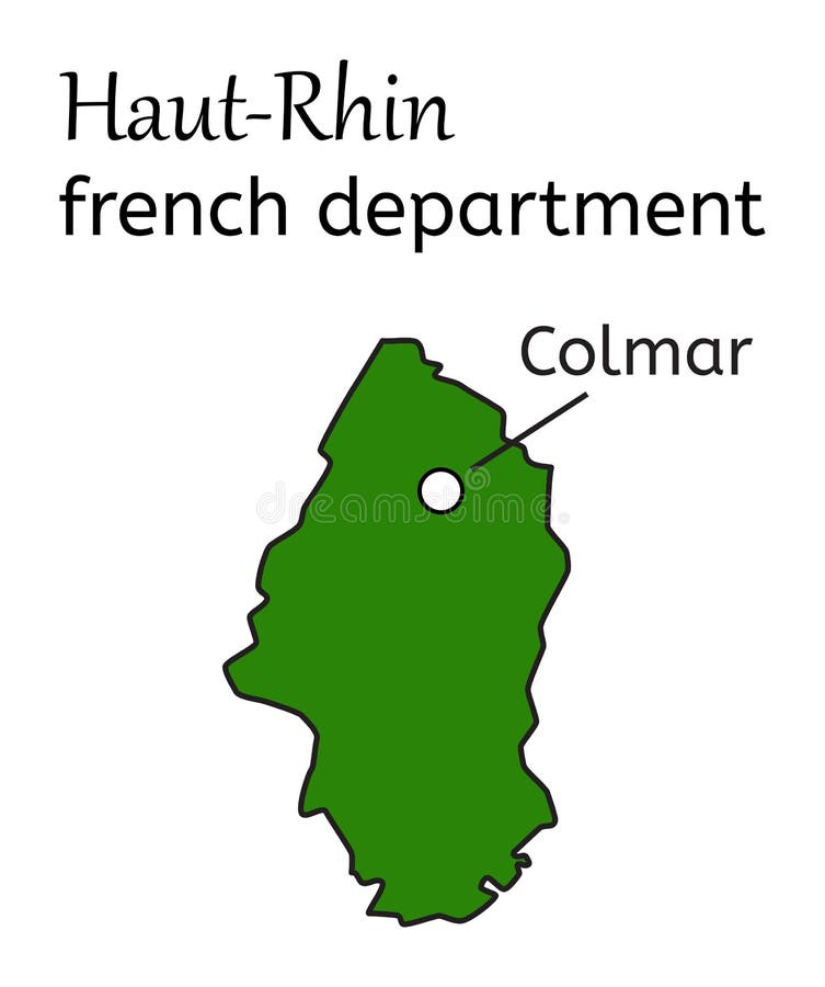 Haut-Rhin French Department Map Stock Illustration - Illustration of ...