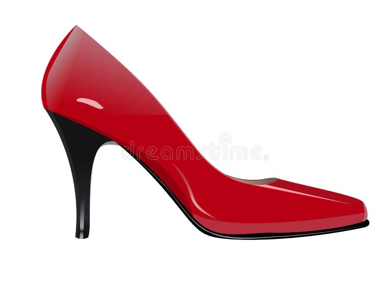 Haut Talon Rouge Illustration De Vecteur Illustration de Vecteur ...