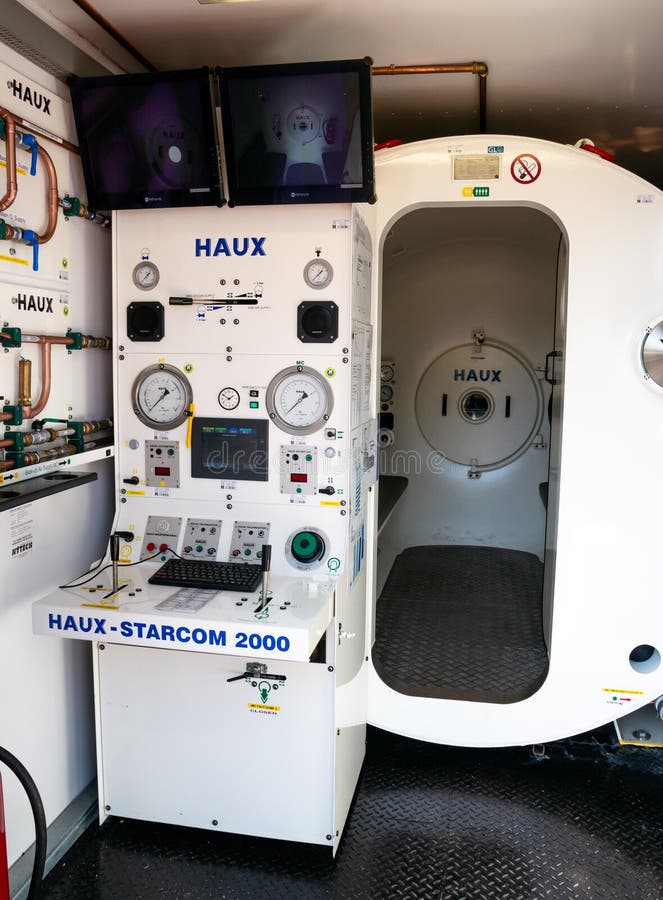 Haux Starcom 2000 Modern Diving Pressure Chamber Editorial Photo ...